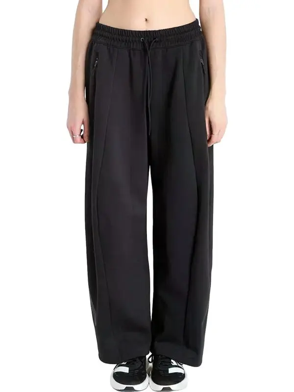 Adidas Drawstring-waist Panelled Track Pants - Black