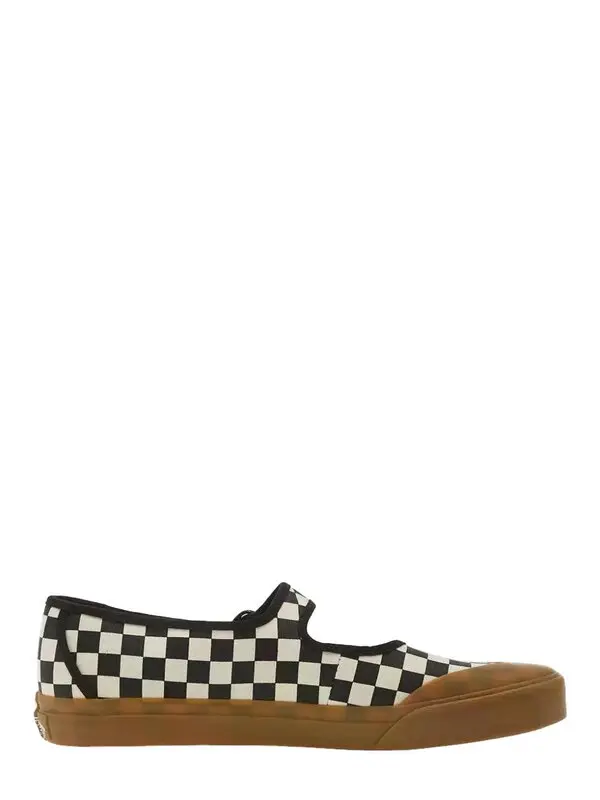 VANS Mary Jane Check-pattern Sneakers - Black