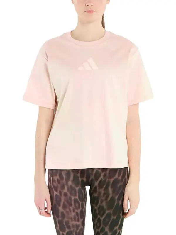 Adidas Logo Print T-shirt - Pink