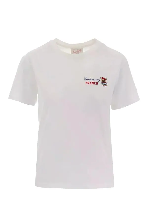 MC2 SAINT BARTH Emilie Embroidered T-shirt - White