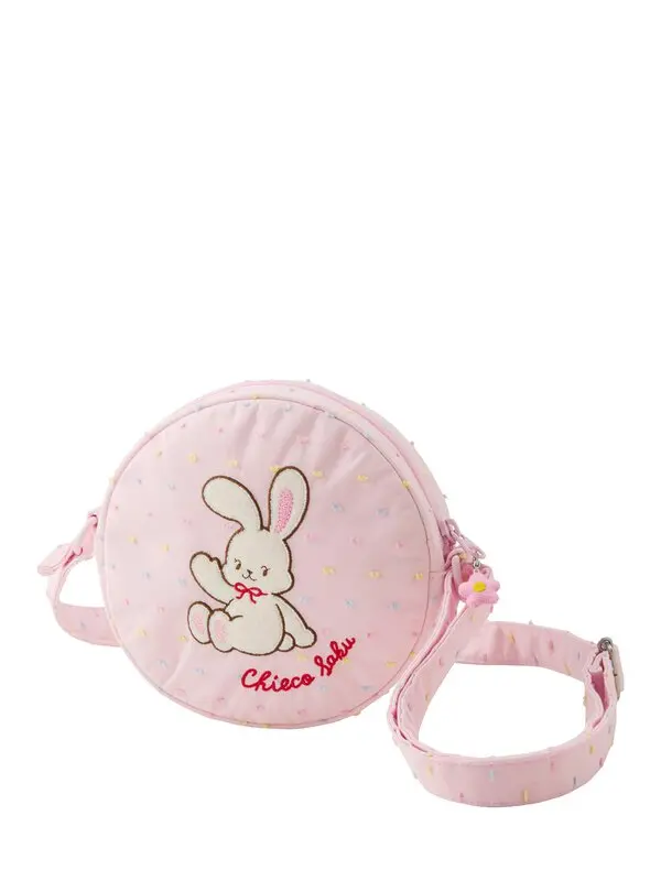 MIKI HOUSE Embroidered Bunny Cross-body Bag - Pink