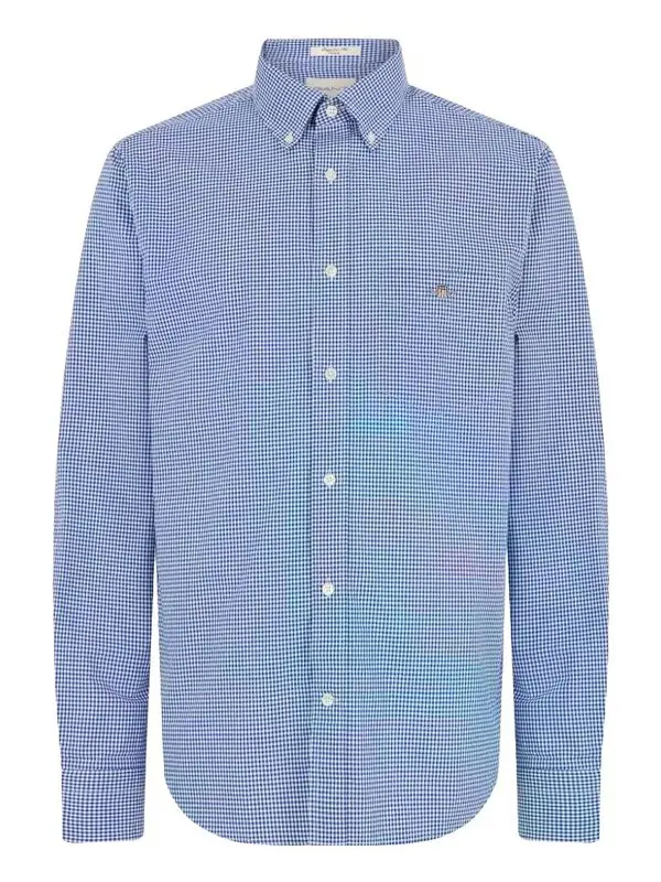 Gant Gingham-check Button-down Shirt - Blue