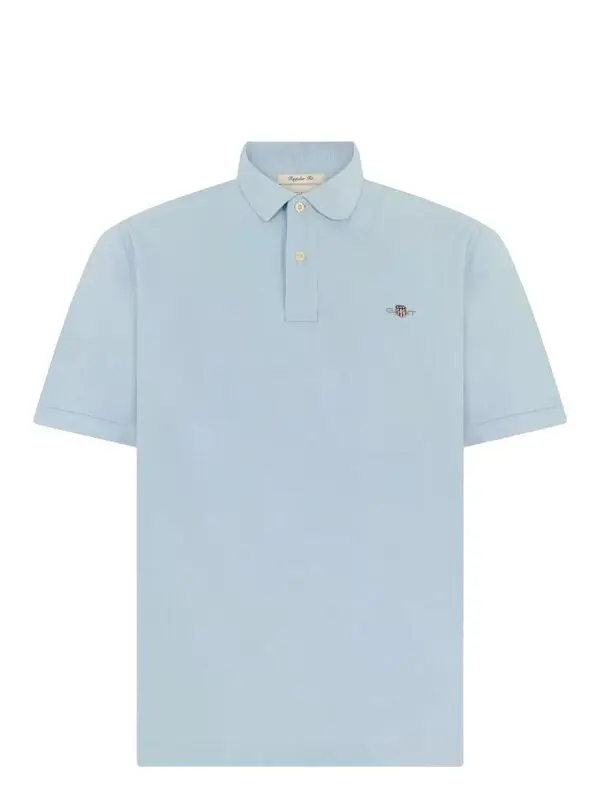 Gant Logo-embroidered Polo Shirt - Blue