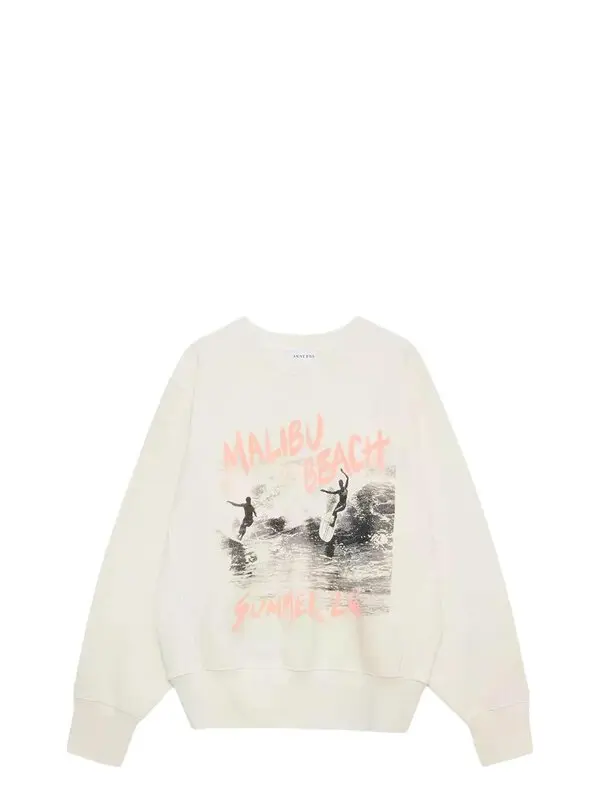 ANINE BING Harry Graphic-print Sweater - Neutrals