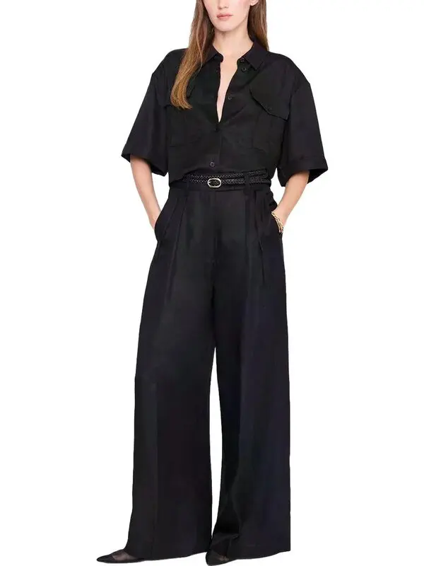 ANINE BING Edith Shirt - Black