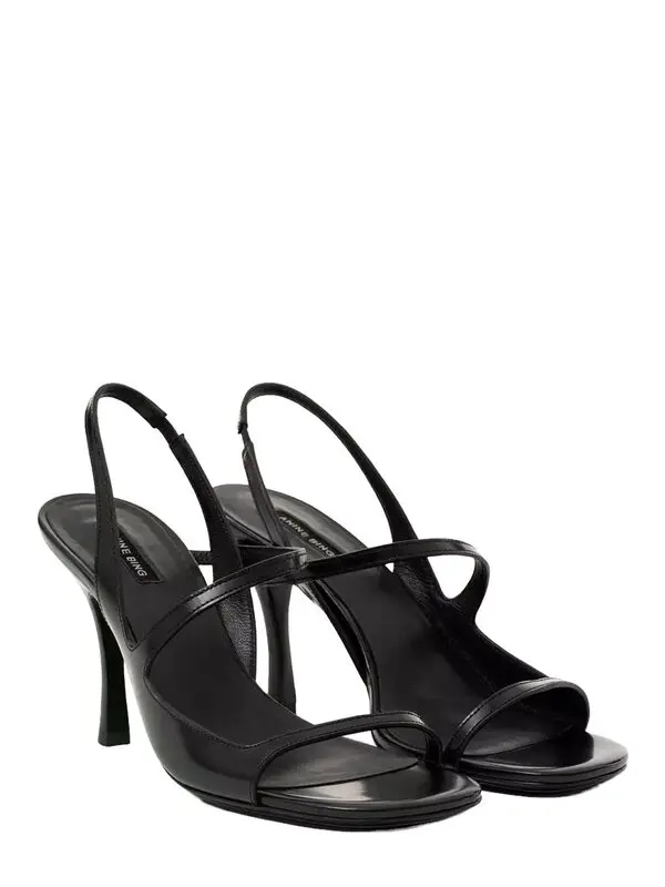 ANINE BING Iva Slingback Sandals - Black