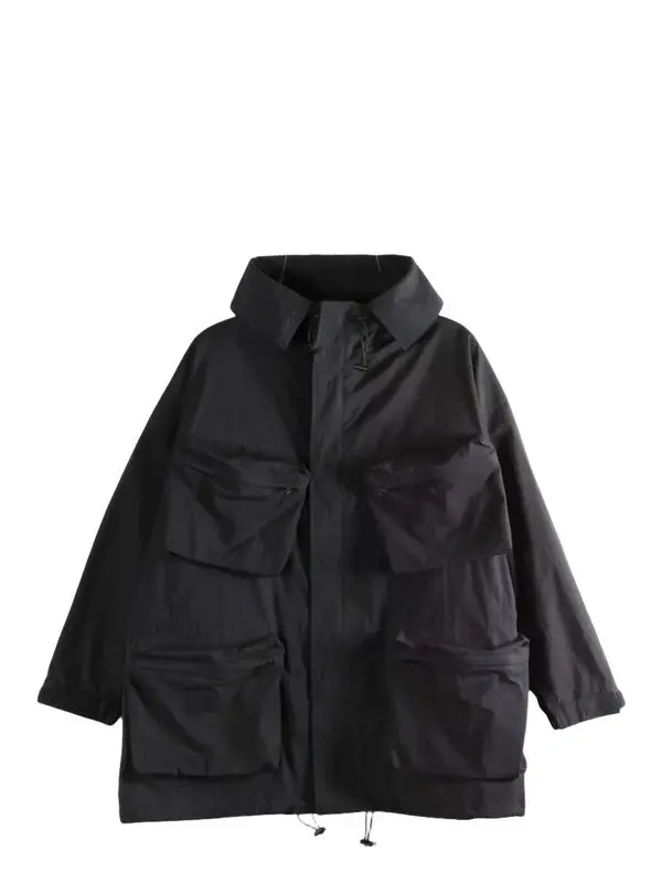 Y’s Hooded Multi-pocket Coat - Black