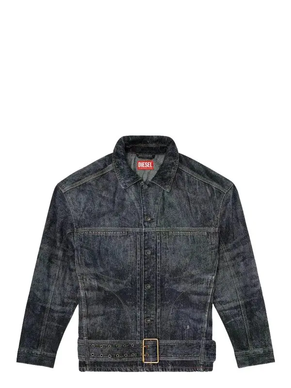 DIESEL® D-valero-s Denim Jacket - Black