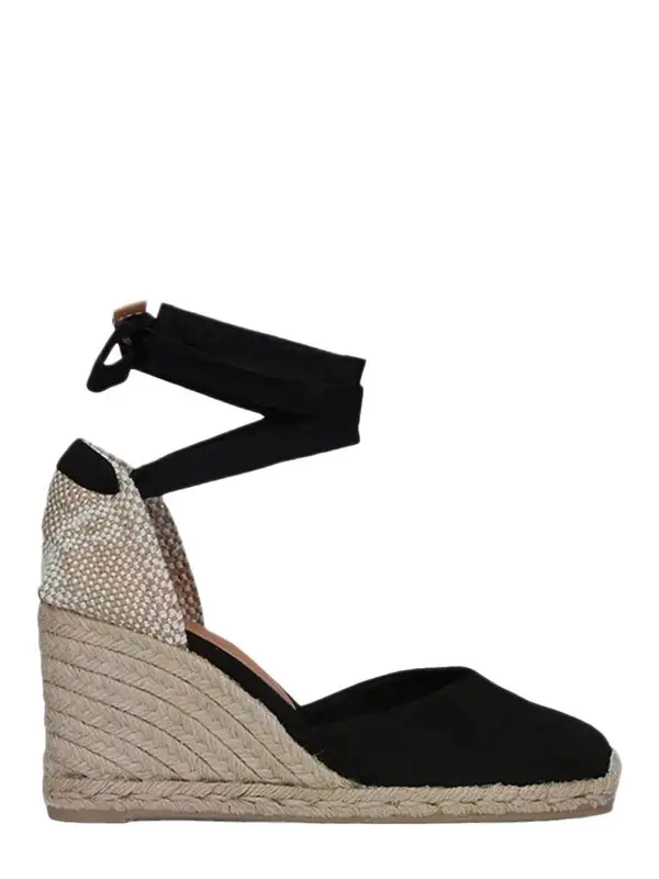 CastaÑer Carina Wedge Espadrilles - Black
