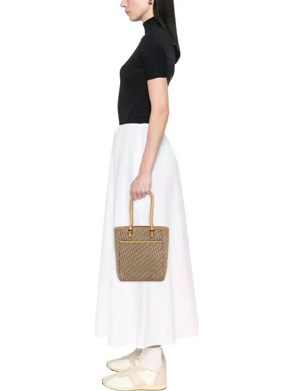 Dior 2004 Diorissimo Trotter Canvas Tote Bag - Neutrals