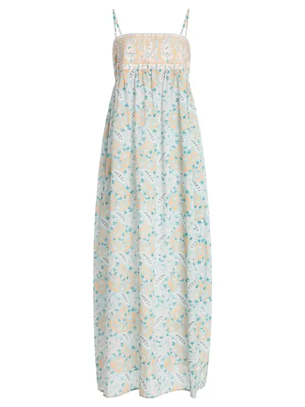 BOTEH Kynthos Printed Cotton-blend Maxi Dress - Multi