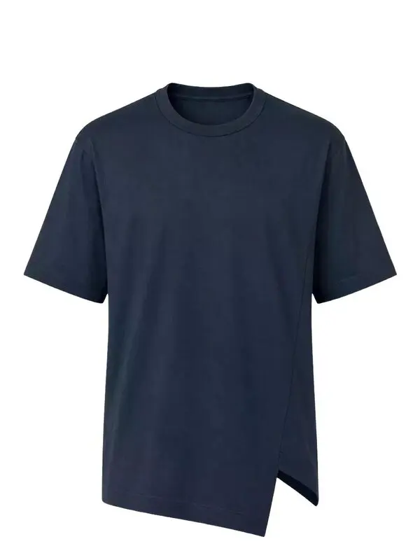 Comme Des Garçons Asymmetric-hem T-shirt - Blue