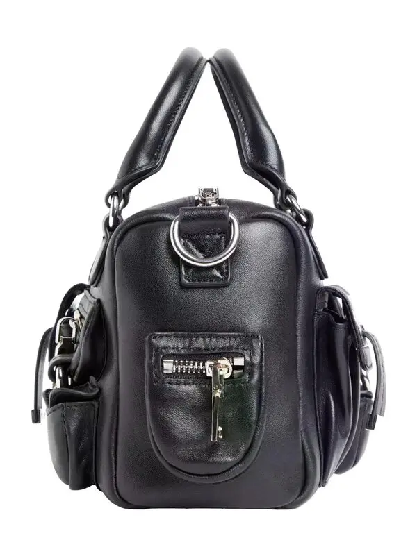 Cynthia Rowley Leather Cargo Tote Bag - Black
