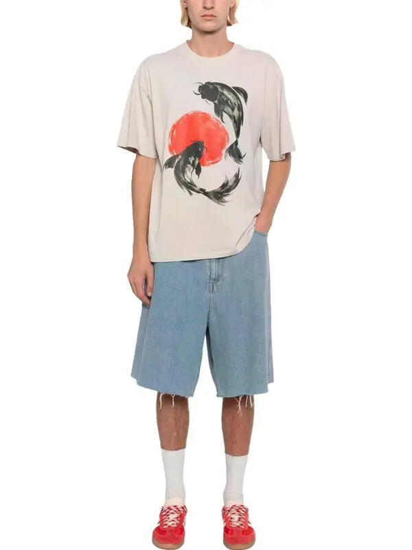 MELT Graphic-printed T-shirt - Neutrals