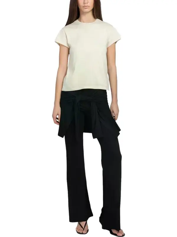 Beaufille Cut-out Short-sleeve T-shirt - Neutrals