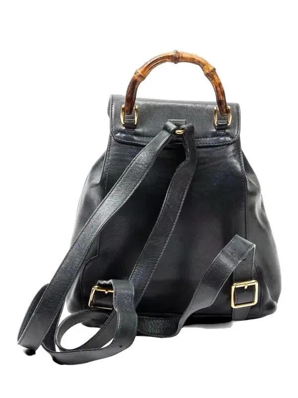 Gucci Bamboo Backpack - Blue