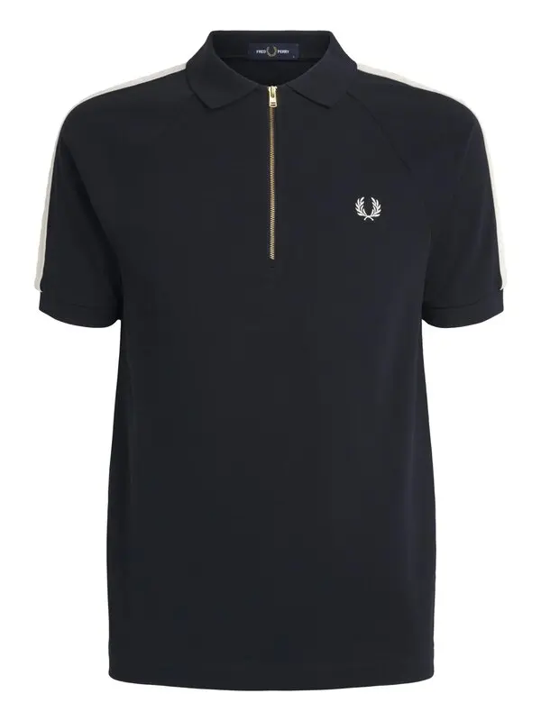 Fred Perry Cable Tape Polo Shirt - Navy