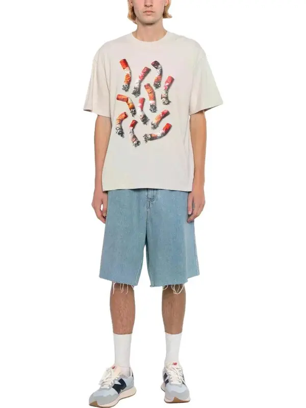 MELT Graphic-printed T-shirt - Neutrals