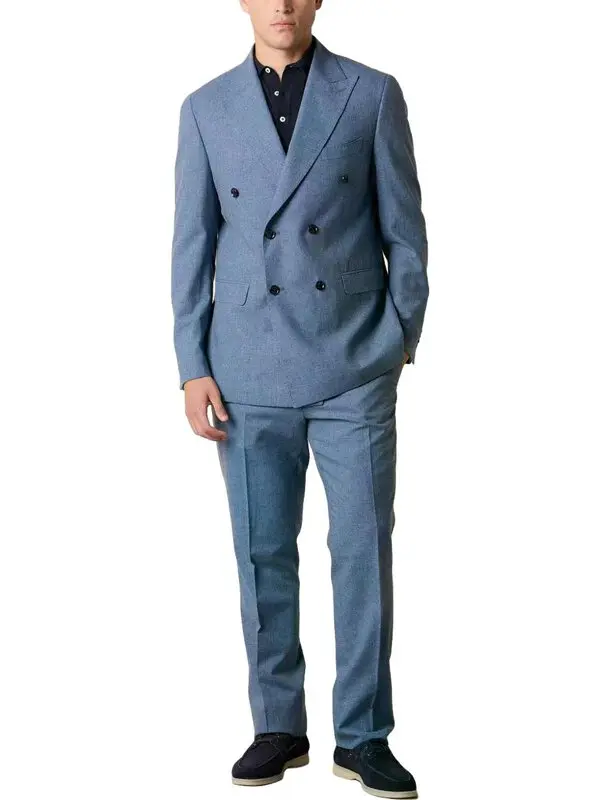 Brooks Brothers Double-breasted Blazer - Blue