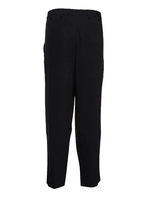 Miu Miu Crepe Tapered Trousers - Black