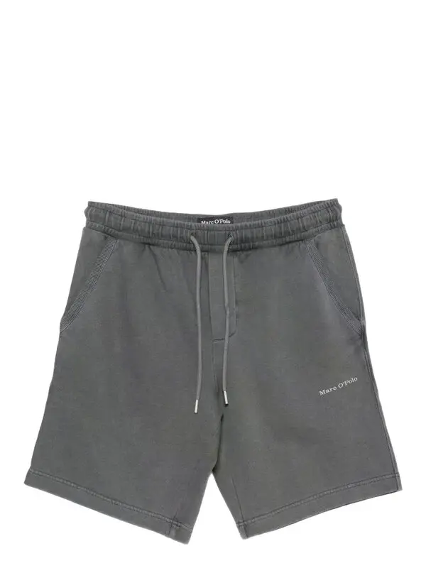 Marc O'polo Logo Print Drawstring Shorts - Grey