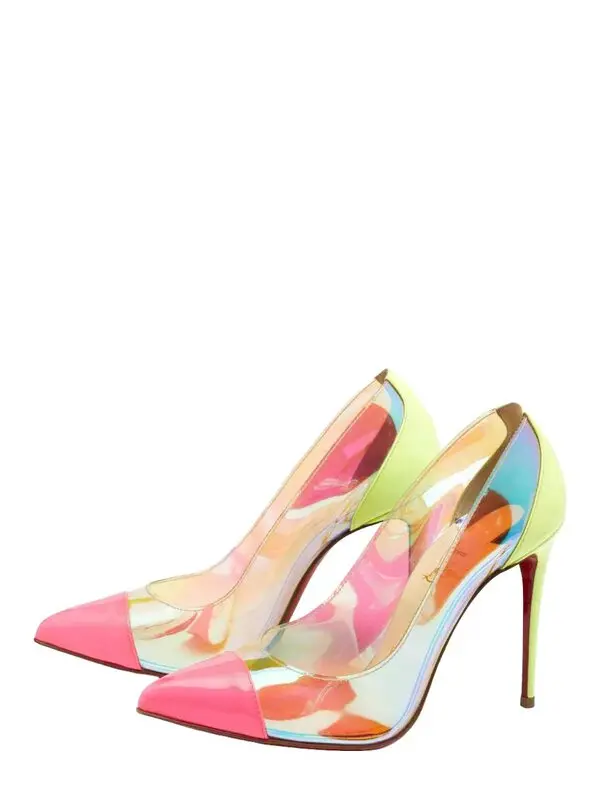 CHRISTIAN LOUBOUTIN Debout Pointed-toe Pumps - Multicolour
