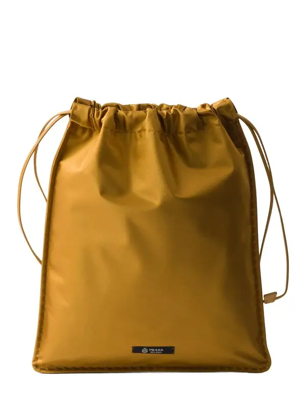 Prada Wish Silk Duchesse Pouch - Whiskey