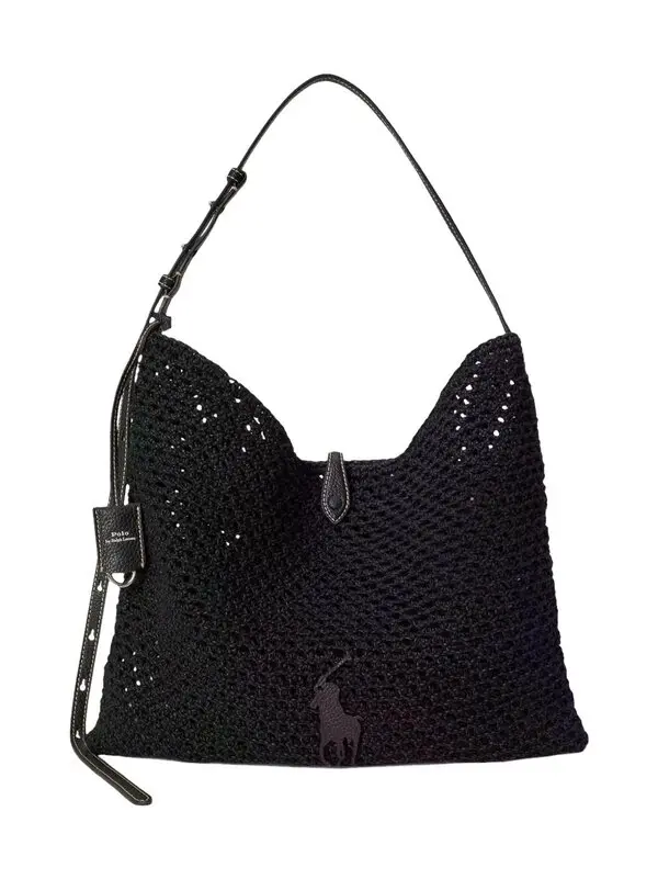 Polo Ralph Lauren Waxed Cord Messenger Bag - Black
