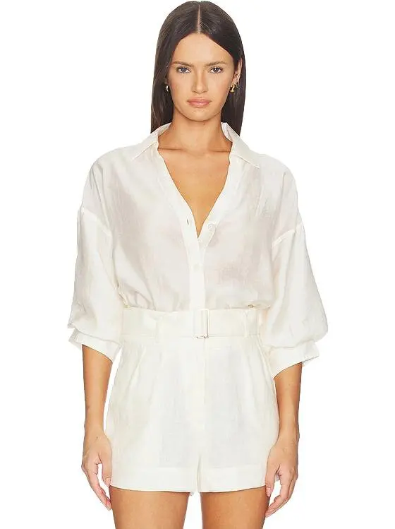 Brochu Walker Kate Voile Shirt - Cream