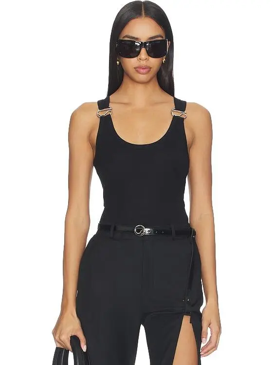 Coperni C Logo Tank Top In . Also - Black