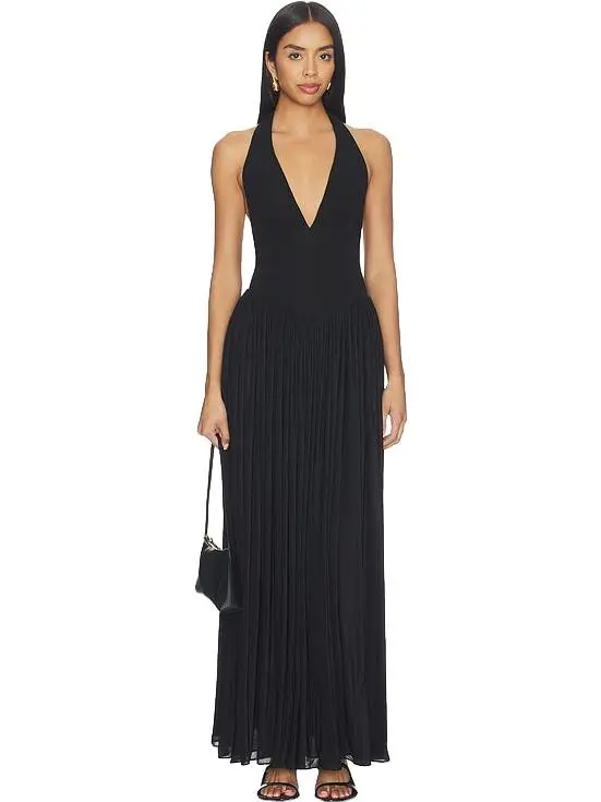 Misha Collection The Ophelia Jersey Gown - Black