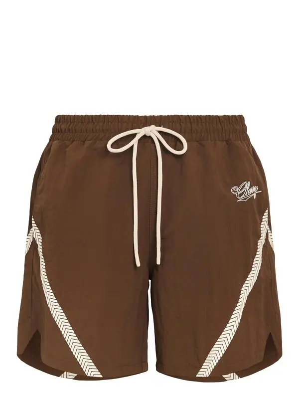 CHERRY LOS ANGELES Logo Running Shorts - Brown