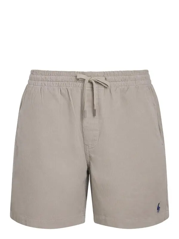 Polo Ralph Lauren Cotton Corduroy Drawstring Shorts - Grey