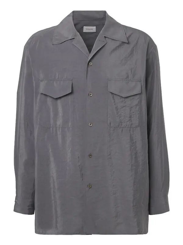LEMAIRE Silk-blend Shirt - Grey