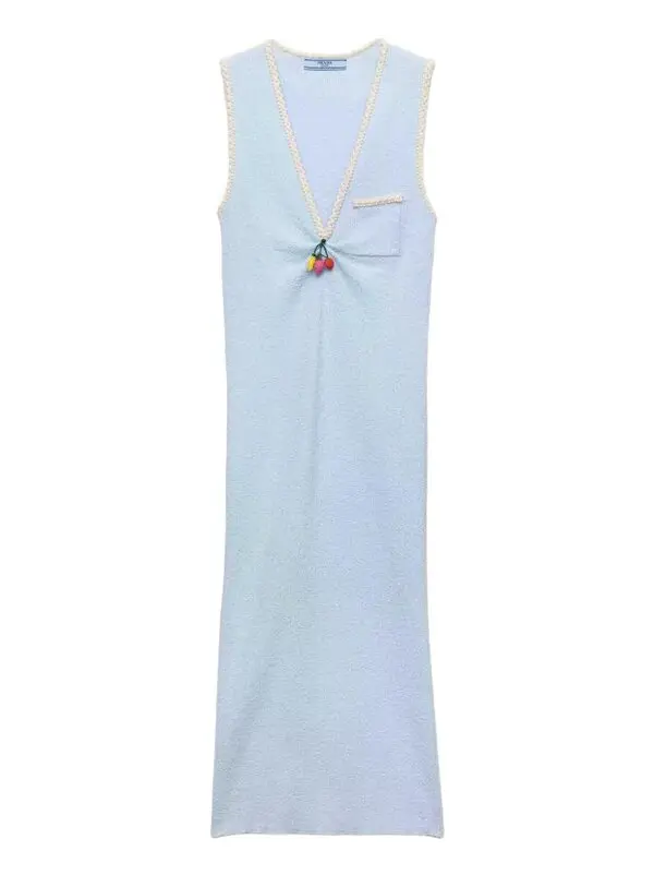 Prada Cotton Bouclé Dress - Blue