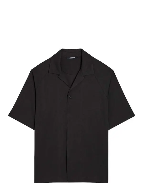 Jacquemus La Chemise Jean Atelier Woven Shirt - Black