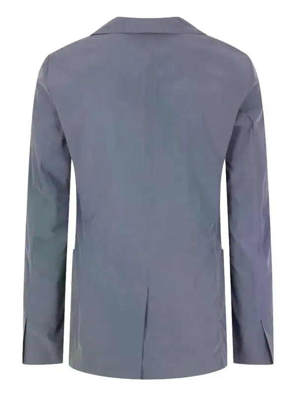 META CAMPANIA COLLECTIVE Double-breasted Silk Blazer - Blue