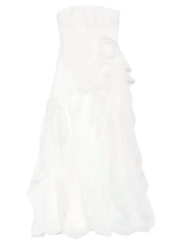 Aje Canyon Ruffled Gown - Neutrals