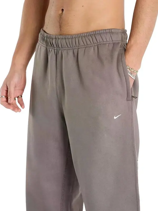 Nike Swoosh-embroidered Track Pants - Brown