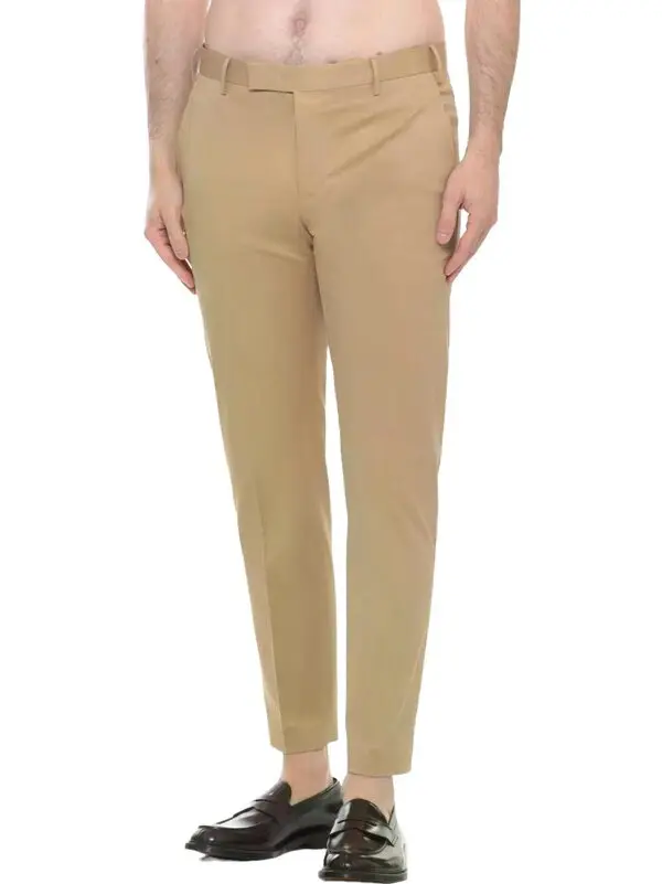 PT TORINO Pressed-crease Tailored Trousers - Neutrals