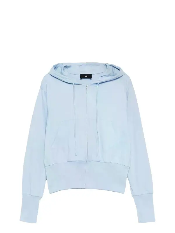 LII Drawstring Zip-up Hoodie - Blue