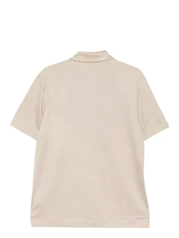 BOSS Zip-fastening Polo Shirt - Neutrals