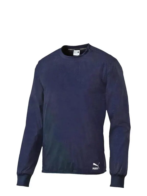 PUMA Logo Detail Long Sleeve T-shirt - Blue