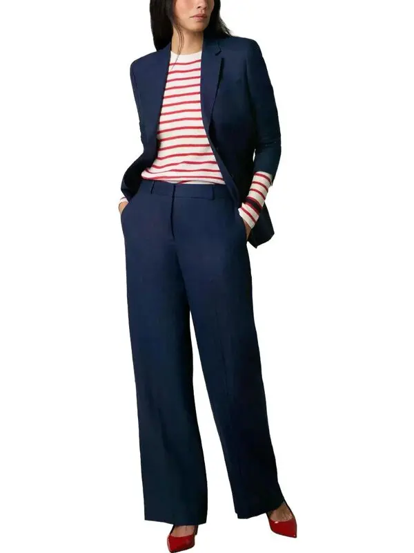Brooks Brothers Tailored Wide-leg Trousers - Blue