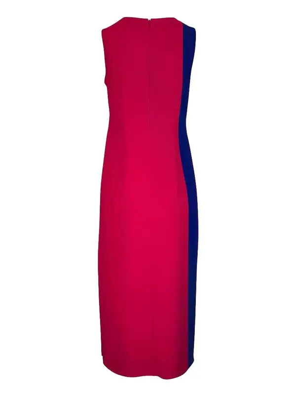 Akris Sleeveless Colour-block Maxi Dress - Red