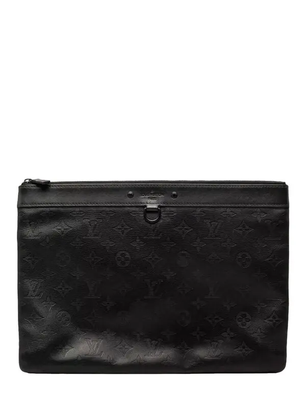 LOUIS VUITTON Monogram Shadow Discovery Pochette - Black
