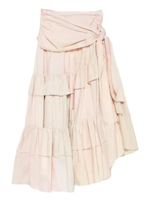Chloé Ruffled Tiered Maxi Skirt - Pink