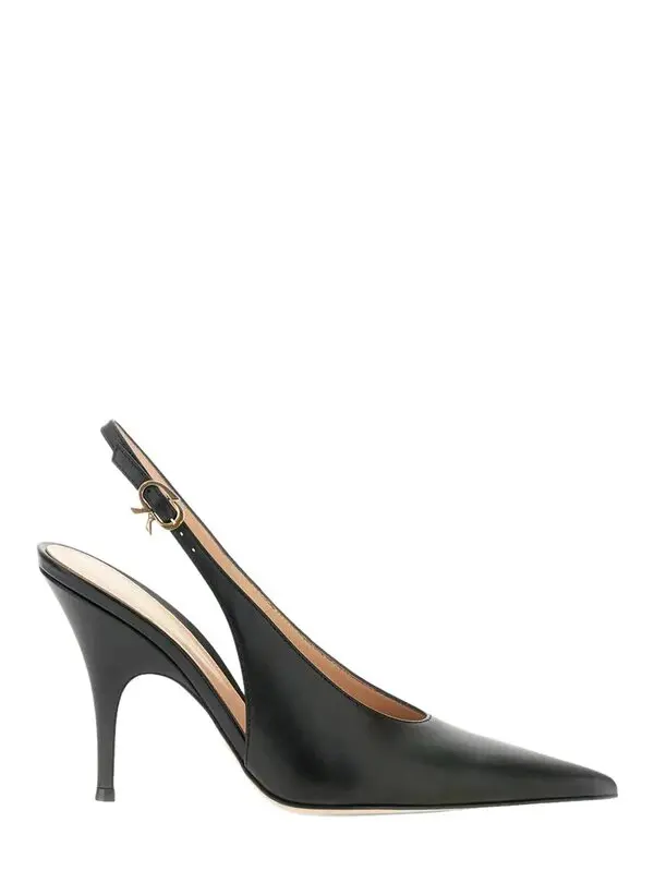 GIANVITO ROSSI Sofia Pointed-toe Slingback Pumps - Black