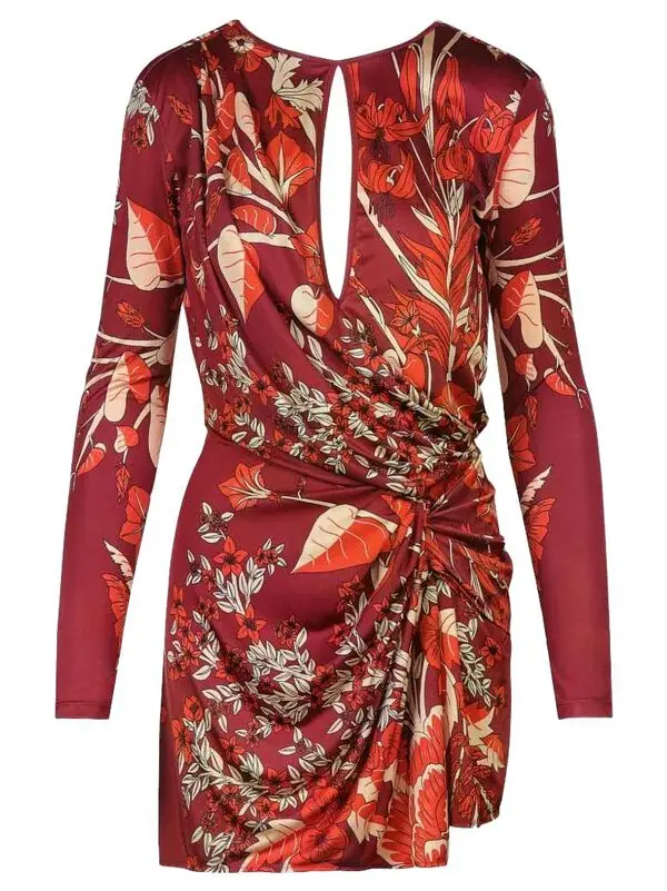 Johanna Ortiz Rainforest Canopy Floral-print Dress - Red