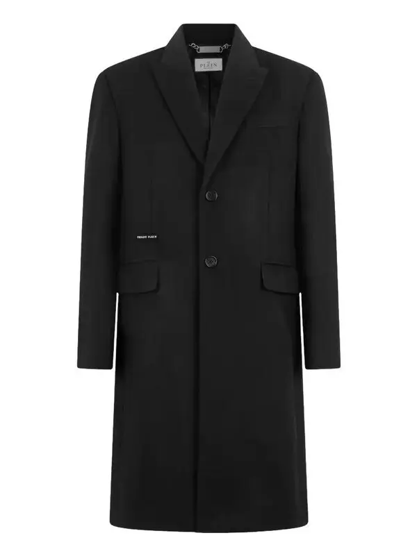 Philipp Plein Baroque Skull Coat - Black